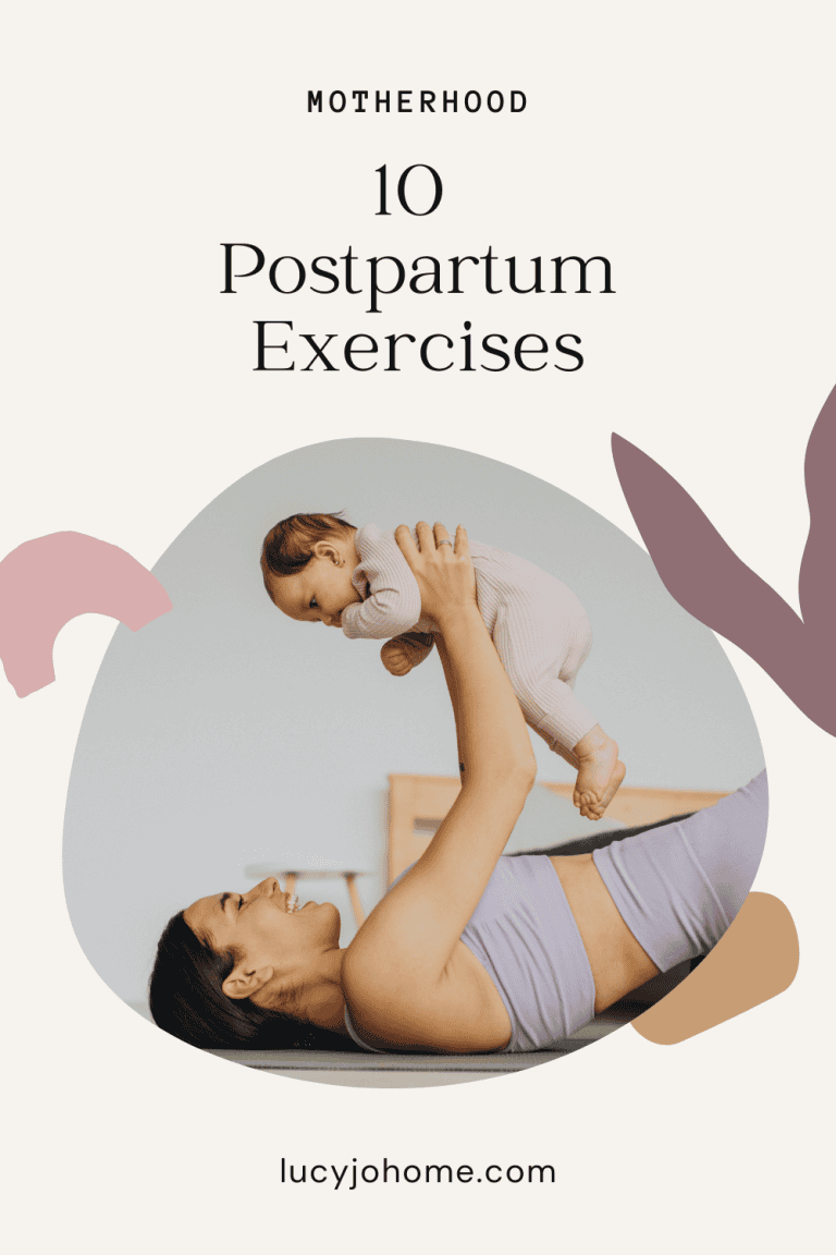 Postpartum Exercises for Moms - Lucy Jo Home